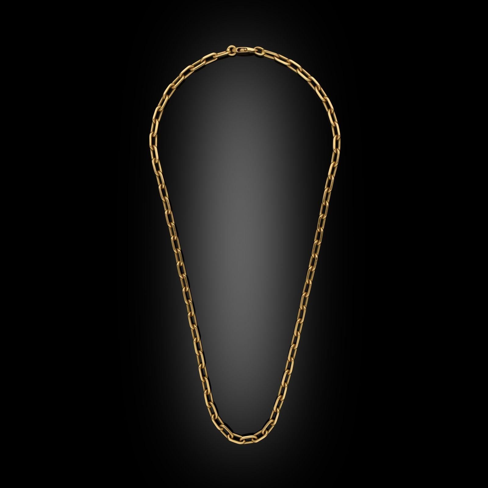 Cartier 18ct Rose Gold Santos de Cartier Chain Necklace Circa 2005 at ...