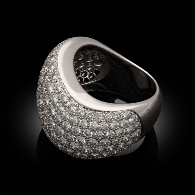 Cartier 18 Carat White Gold and Round Brilliant Diamond Dress Ring ...