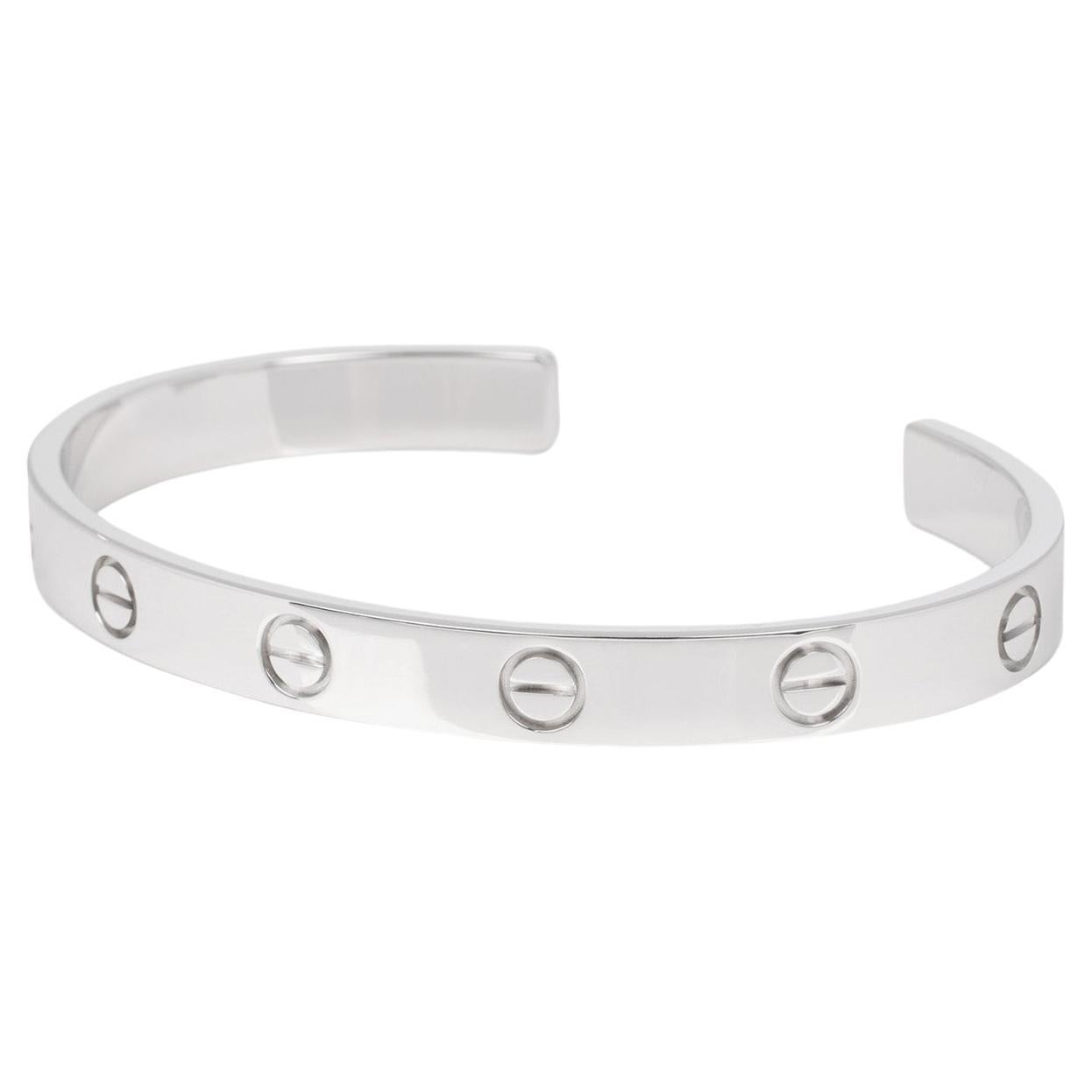 Cartier Love Cuff Bangle For Sale at 1stDibs | cuff bracelet size ...