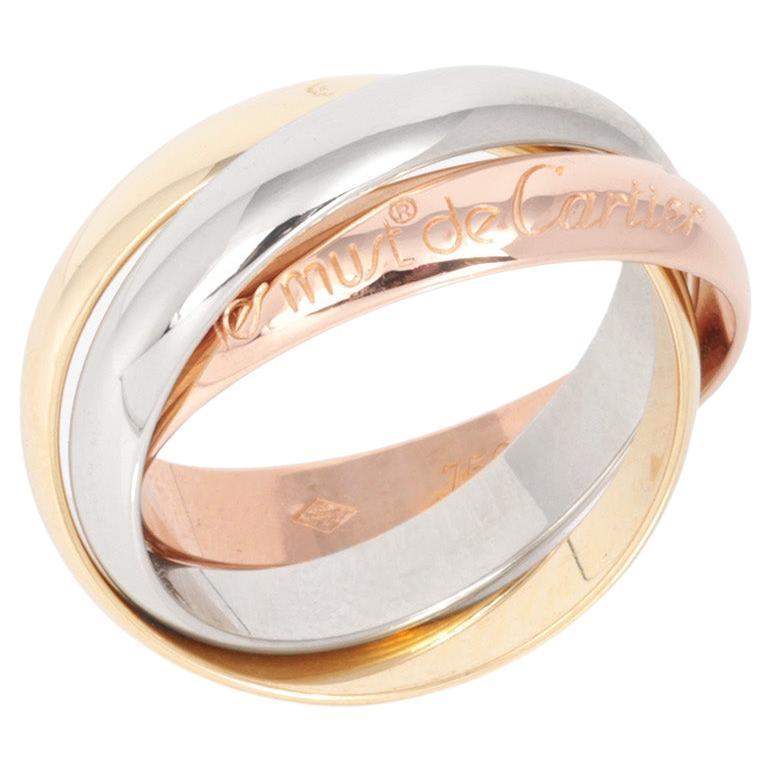 Cartier 18ct White, Yellow and Rose Gold Medium Les Must De Cartier ...