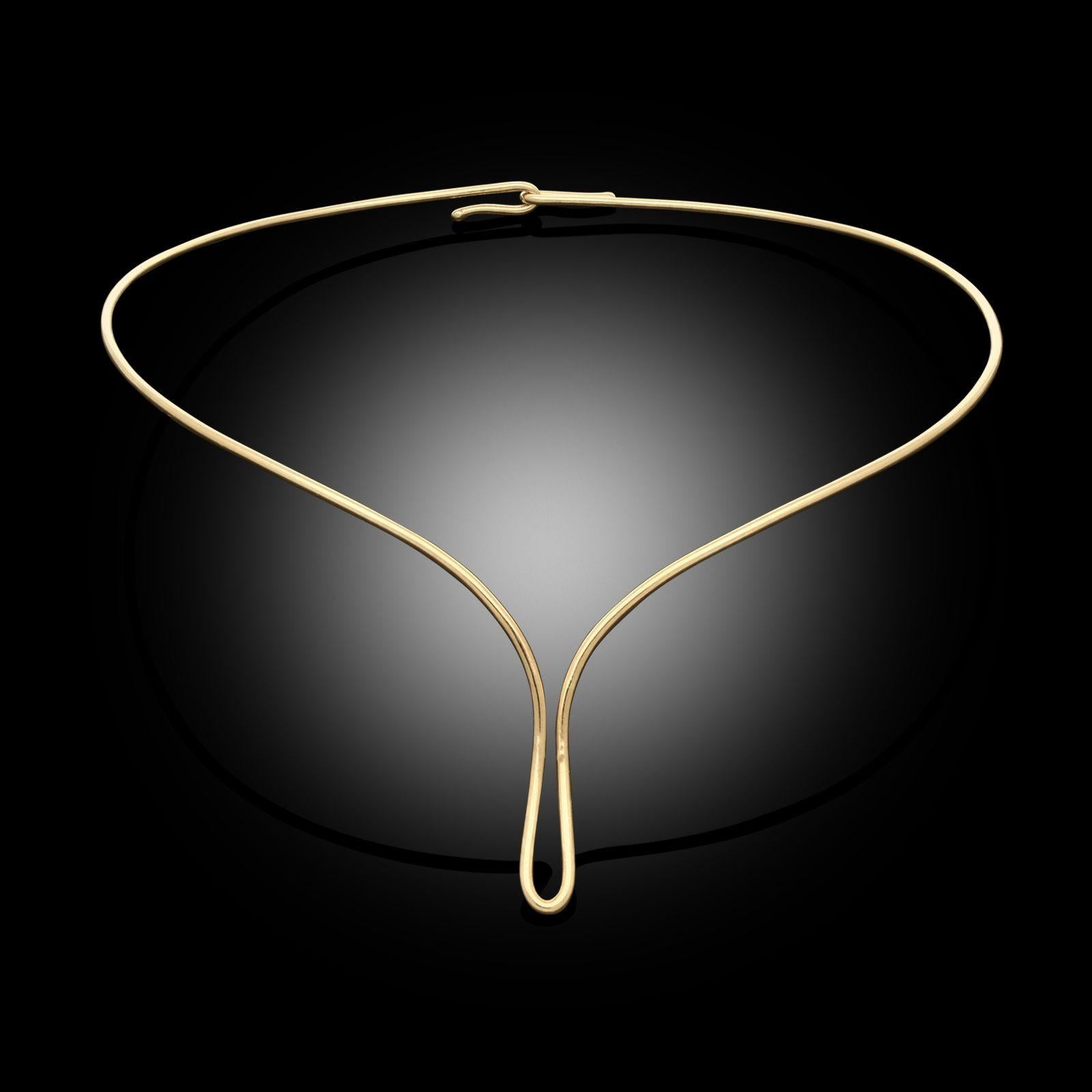 Cartier 18ct Yellow Gold Wire Choker for a Pendant Circa 1970 For Sale ...