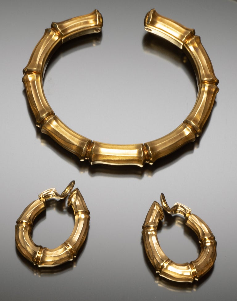 Cartier 18k Gold “Bamboo” Suite at 1stDibs | cartier bamboo