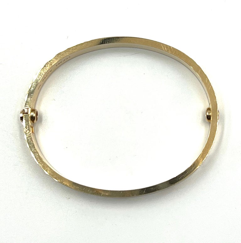 Cartier 18K Gold Love Bracelet with Screwdriver and Box at 1stDibs ...
