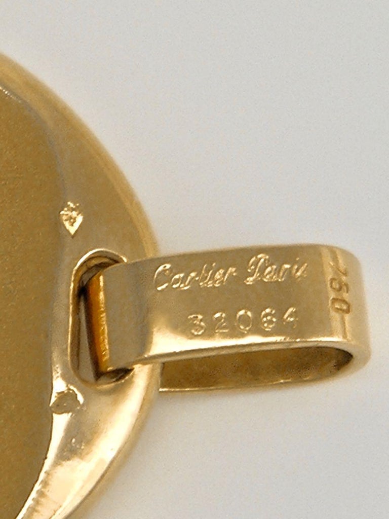 Cartier 18 Karat Gold Zodiac Aries Ram Pendant, 1970s at 1stDibs