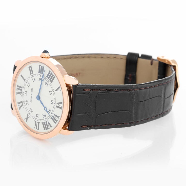 Cartier 18k Rose Gold Ronde Louis Ladies Watch 2889 W6800251 For Sale ...