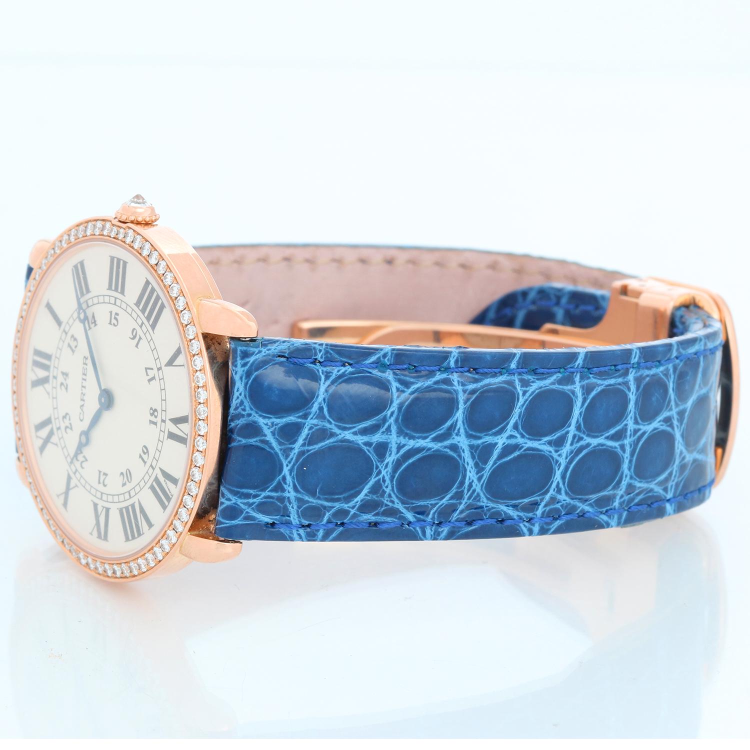 Cartier 18k Rose Gold Ronde Louis Ladies Watch 2889 W6800251 For Sale ...