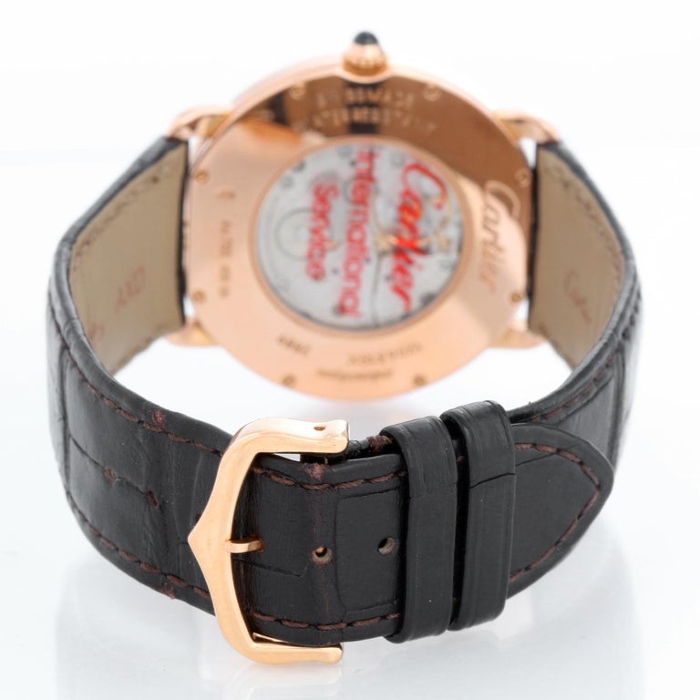 Cartier 18k Rose Gold Ronde Louis Ladies Watch 2889 W6800251 For Sale ...