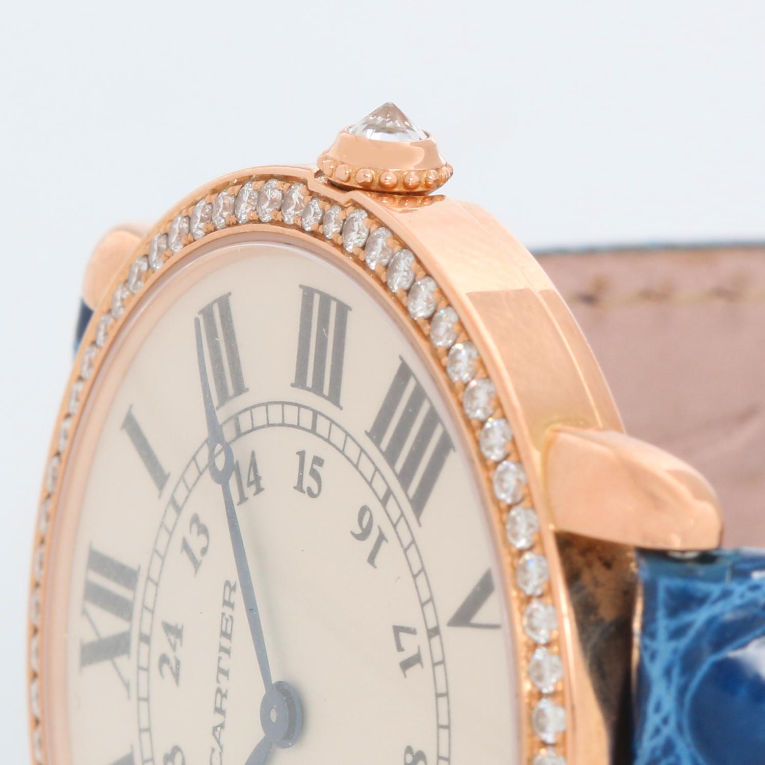 Cartier 18k Rose Gold Ronde Louis Ladies Watch 2889 W6800251 For Sale ...