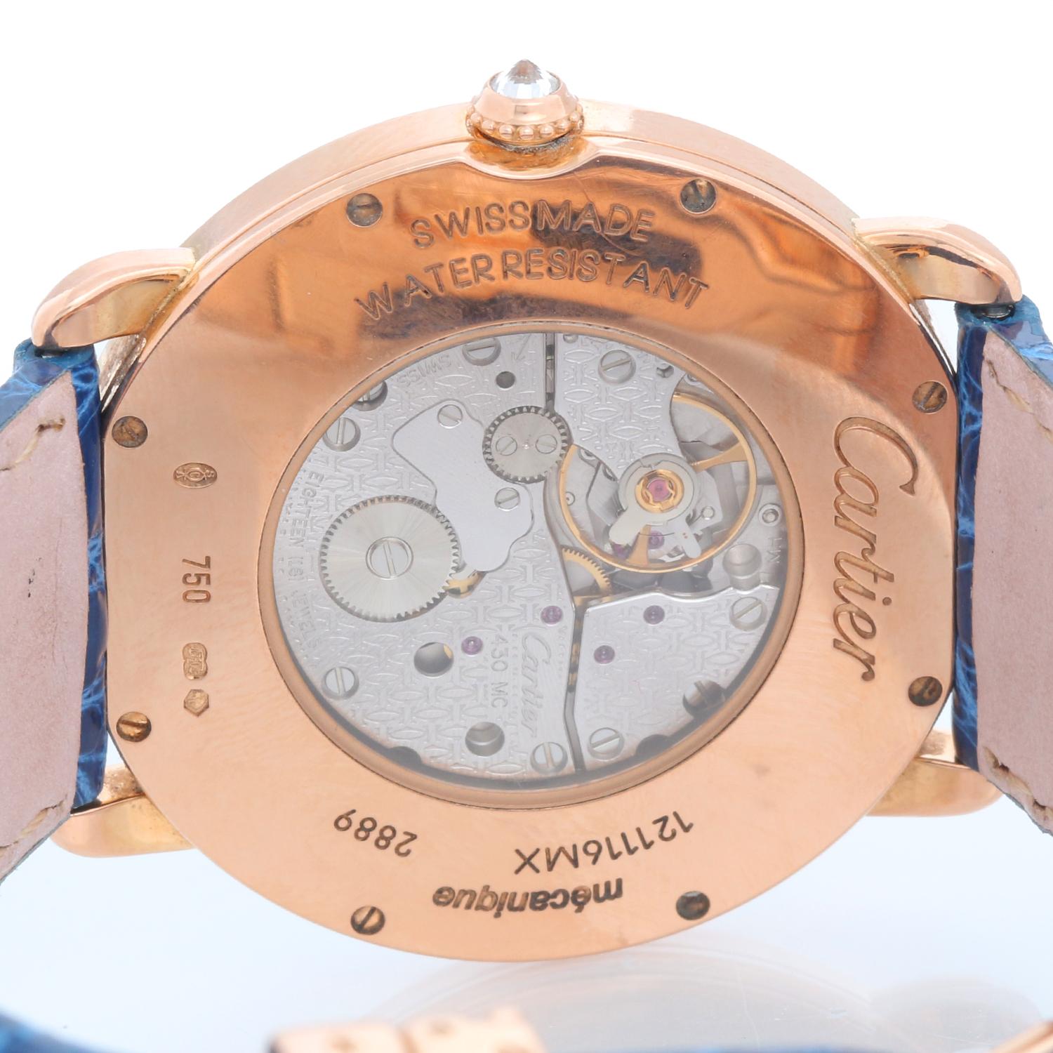 Cartier 18k Rose Gold Ronde Louis Ladies Watch 2889 W6800251 For Sale ...