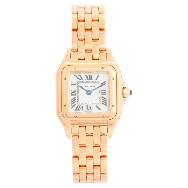 Cartier 18K Rose Gold Small Panther Ladies Watch WGPN006 For Sale at ...