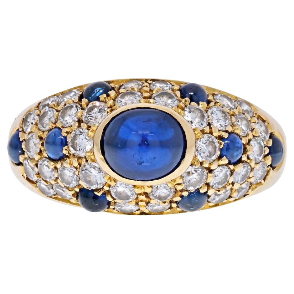 Cartier Sapphire Diamond Ring at 1stDibs