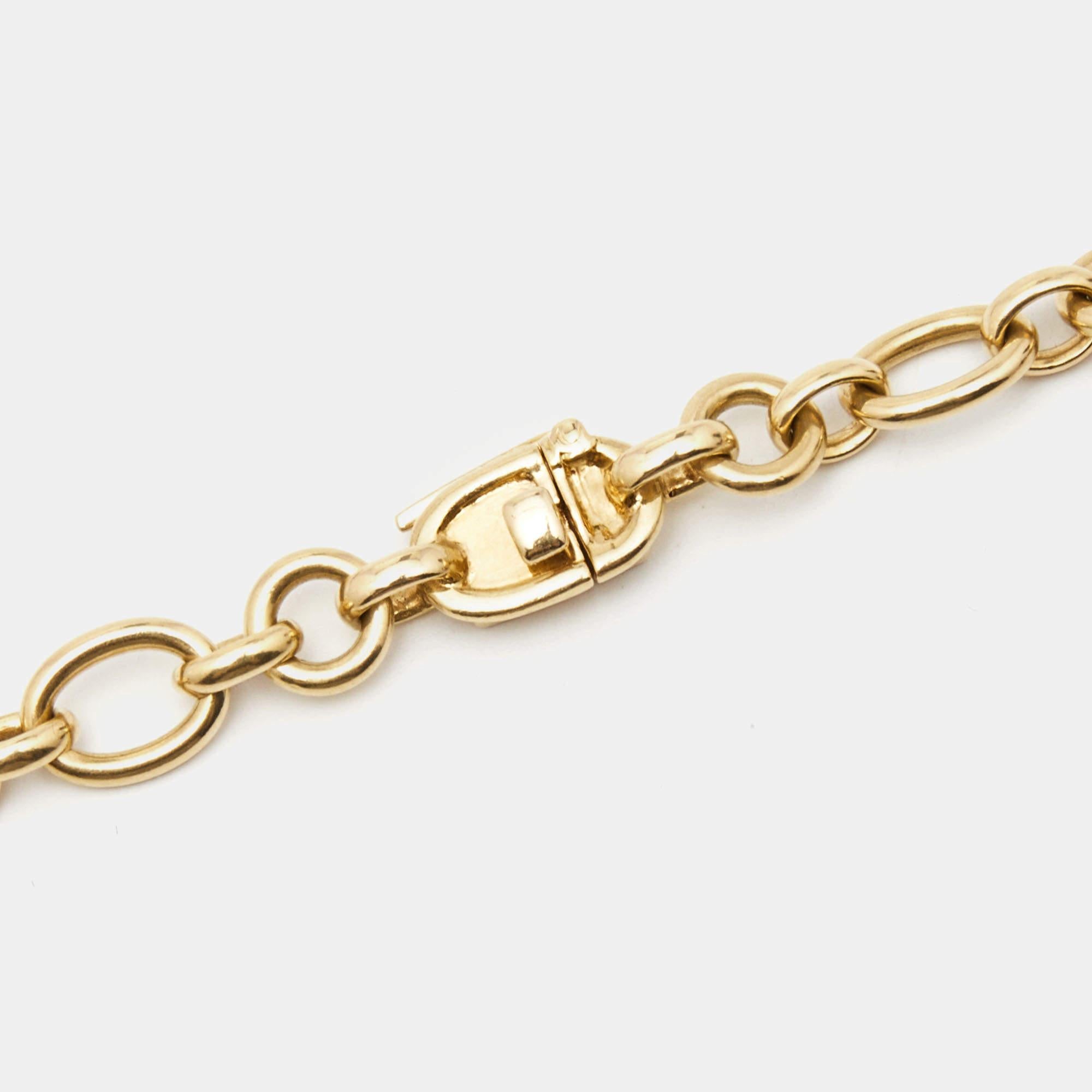 Cartier 18k Yellow Gold Chain Necklace For Sale at 1stDibs