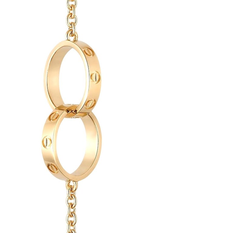 Cartier 18k Rose Gold Interlocking Love Bracelet at 1stDibs | cartier ...