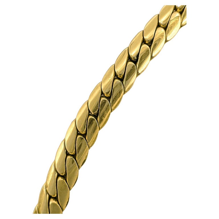 Cartier 18k Yellow Gold Link Chain Necklace at 1stDibs