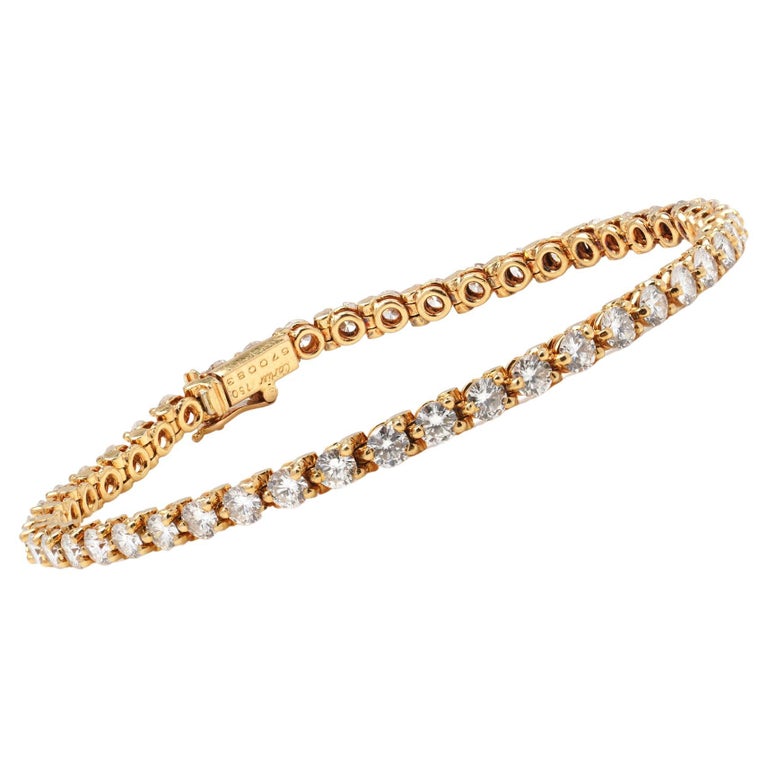 Cartier 18kt Gold And Diamond Tennis Bracelet For Sale At 1stdibs