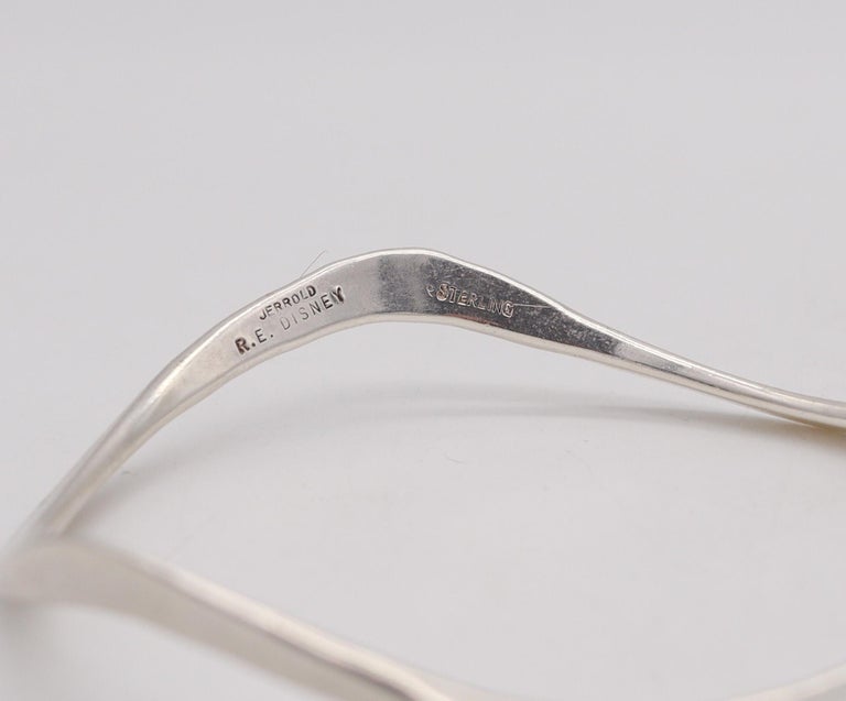 Cartier 1970 Designed by Jerrold for R. E. Disney Wavy Bangle in .925 ...