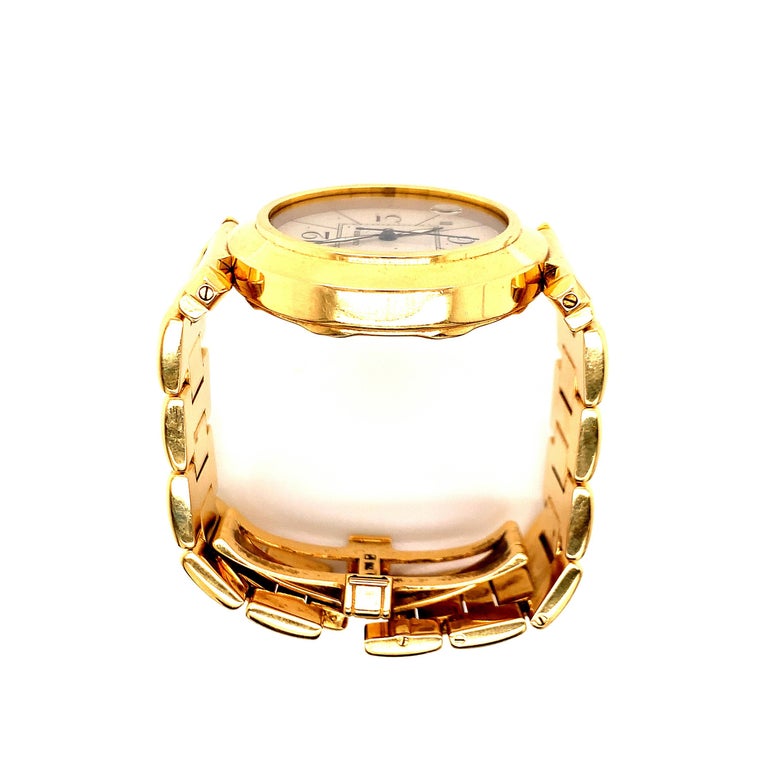 Cartier 1990 18 Karat Yellow Gold Pasha Watch Complete Set For Sale at ...