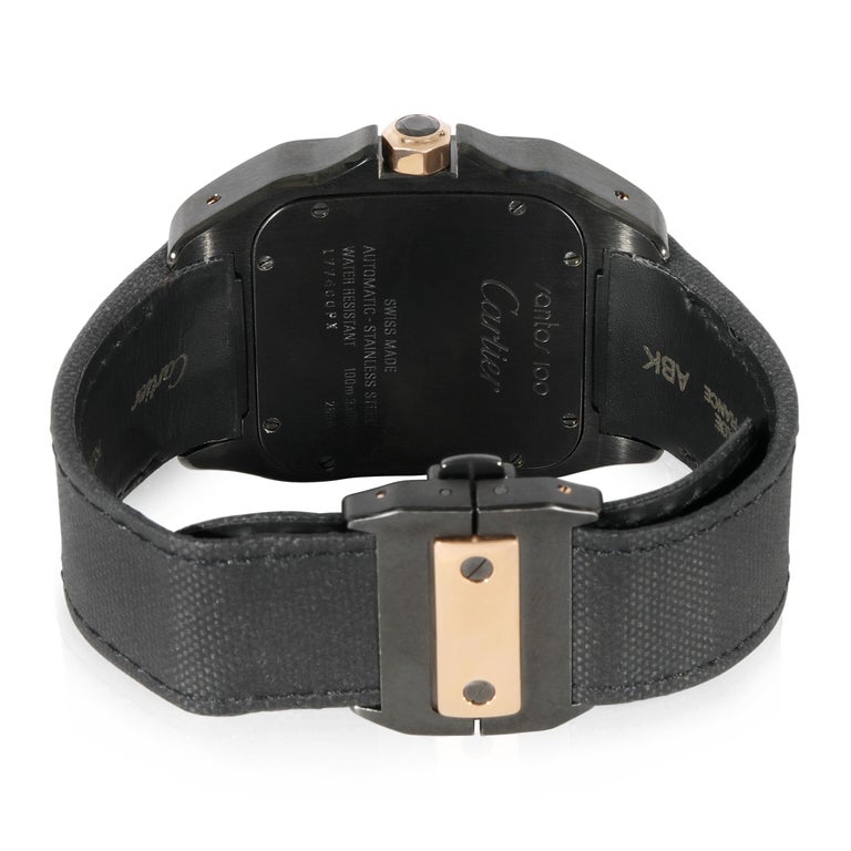 Cartier 2656 177600PX WM505016 Men's Watch in 18kt PVD For Sale at 1stDibs