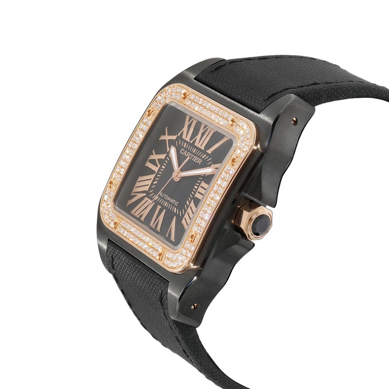 Cartier 2656 177600PX WM505016 Men's Watch in 18kt PVD For Sale at 1stDibs