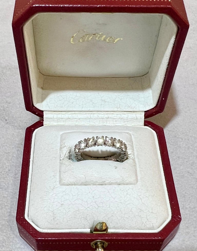Cartier 2.84 Diamonds Destinée Platinum Wedding Ring For Sale at 1stDibs