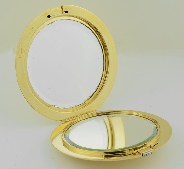 Cartier 40's 18K Gold Diamond and Gemset Compact, Circa 1940 For Sale ...