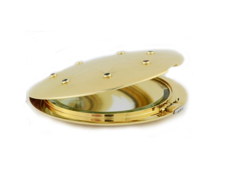 Cartier 40's 18K Gold Diamond and Gemset Compact, Circa 1940 For Sale ...