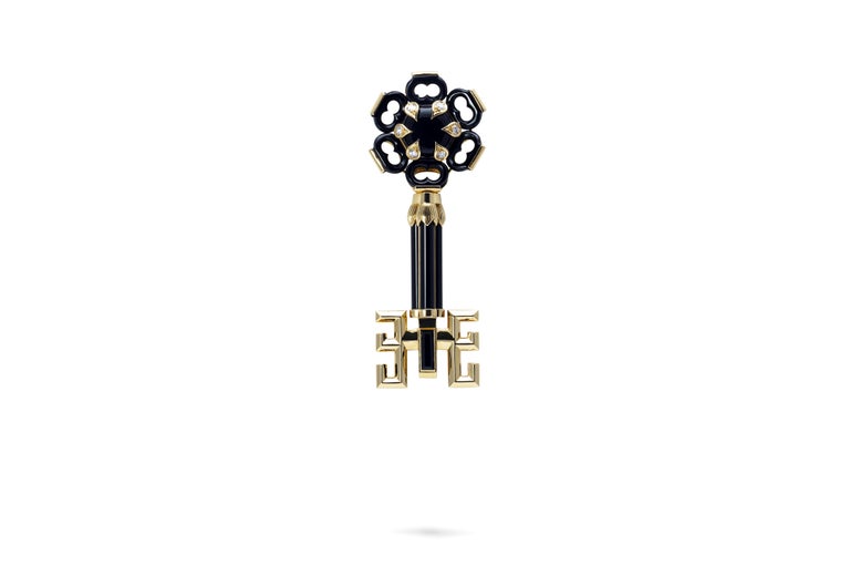 1970s Cartier Diamond Onyx Gold Key Pendant For Sale at 1stDibs ...