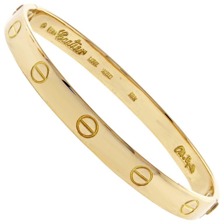 Cartier Aldo Cipullo Circa 1970 Love Bracelet at 1stDibs