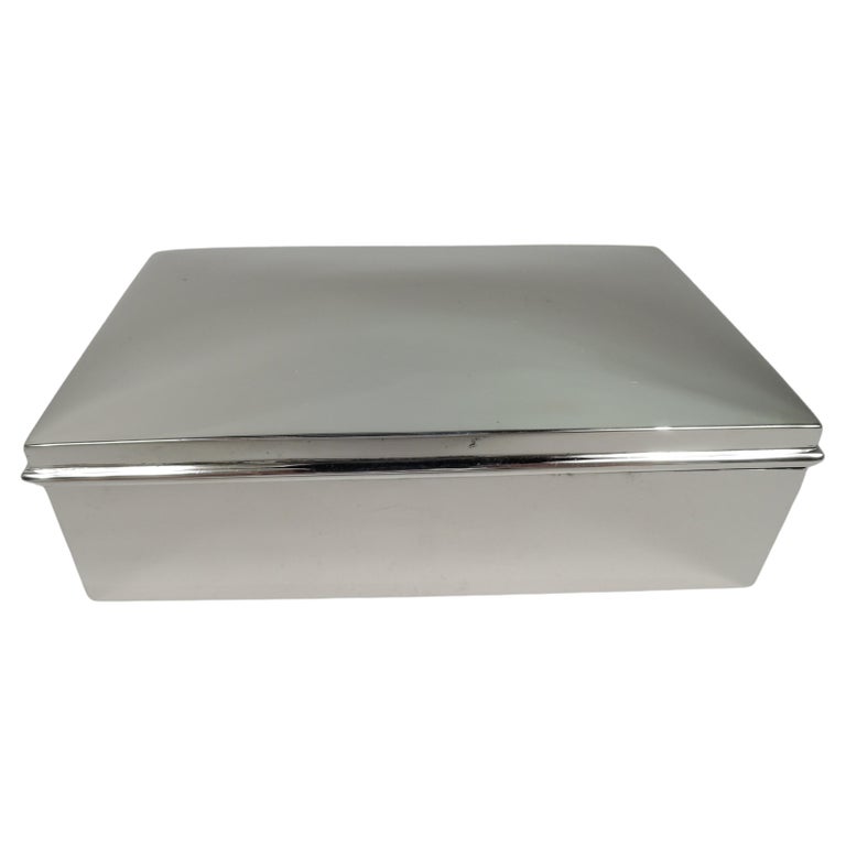 Cartier American Mid-Century Modern Sterling Silver Box at 1stDibs