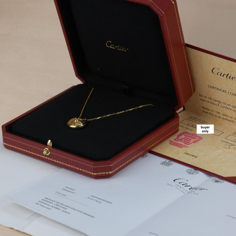 Cartier Amulette de Cartier 18K Gold Diamond Necklace at 1stDibs