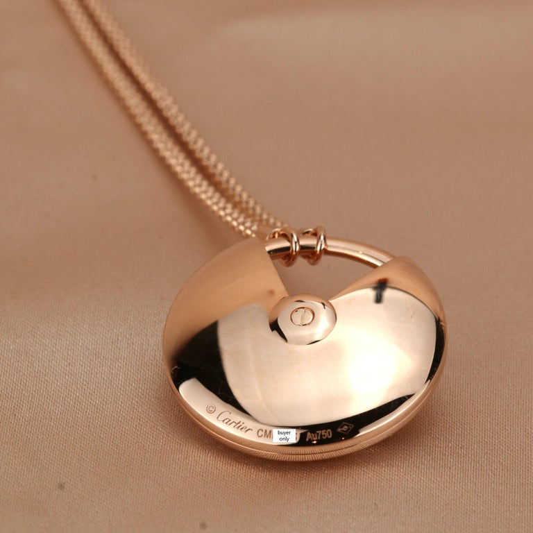 Cartier Amulette de Cartier 18K Gold Diamond Necklace at 1stDibs