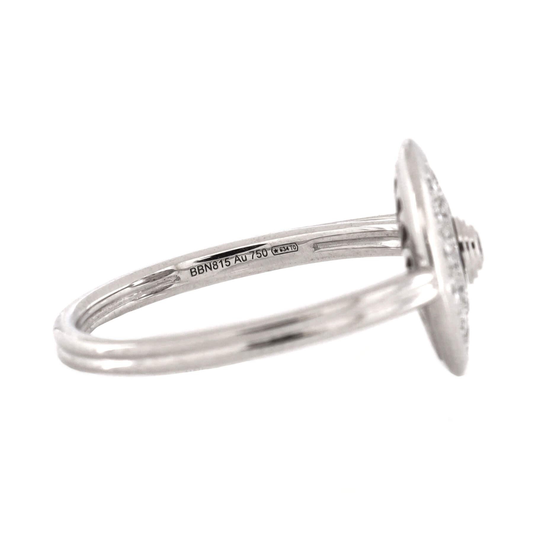 Cartier Amulette De Cartier Ring 18k White Gold and Diamonds For Sale ...