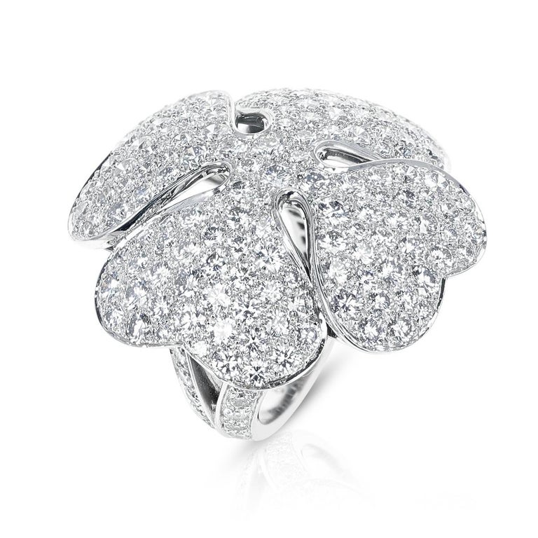 Cartier Anniversary Edition Clover Diamond Ring, Part of Set For Sale ...