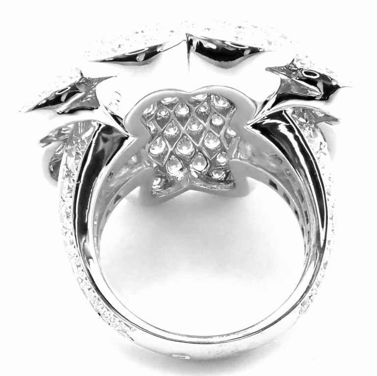 Cartier Anniversary Edition Diamond Pave Clover White Gold Cocktail ...