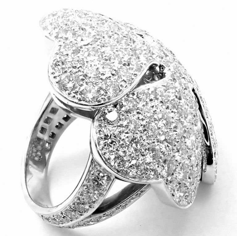 Cartier Anniversary Edition Diamond Pave Clover White Gold Cocktail ...