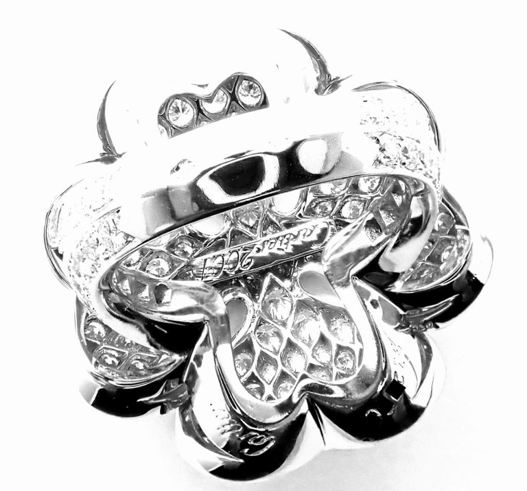 Cartier Anniversary Edition Diamond Pave Clover White Gold Cocktail ...