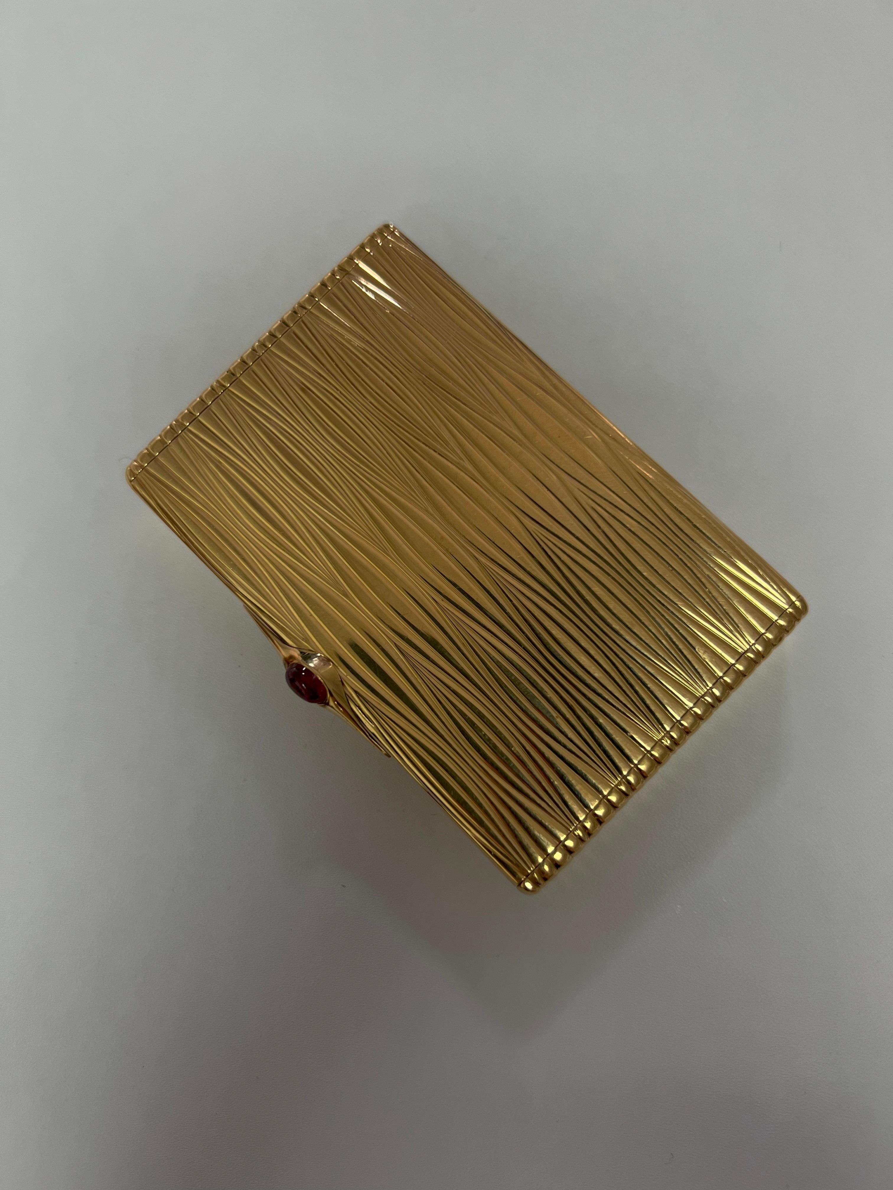 Cartier Antique Solid 14K Gold Powder Box, 197 Grams, Early 20th ...