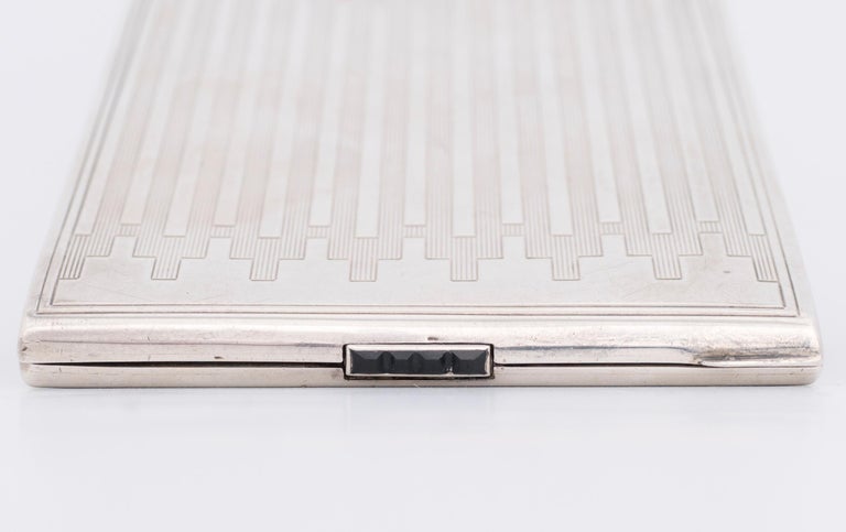 Cartier, Art Deco Silver and Onyx Cigarette Case, circa 1925 at 1stDibs ...