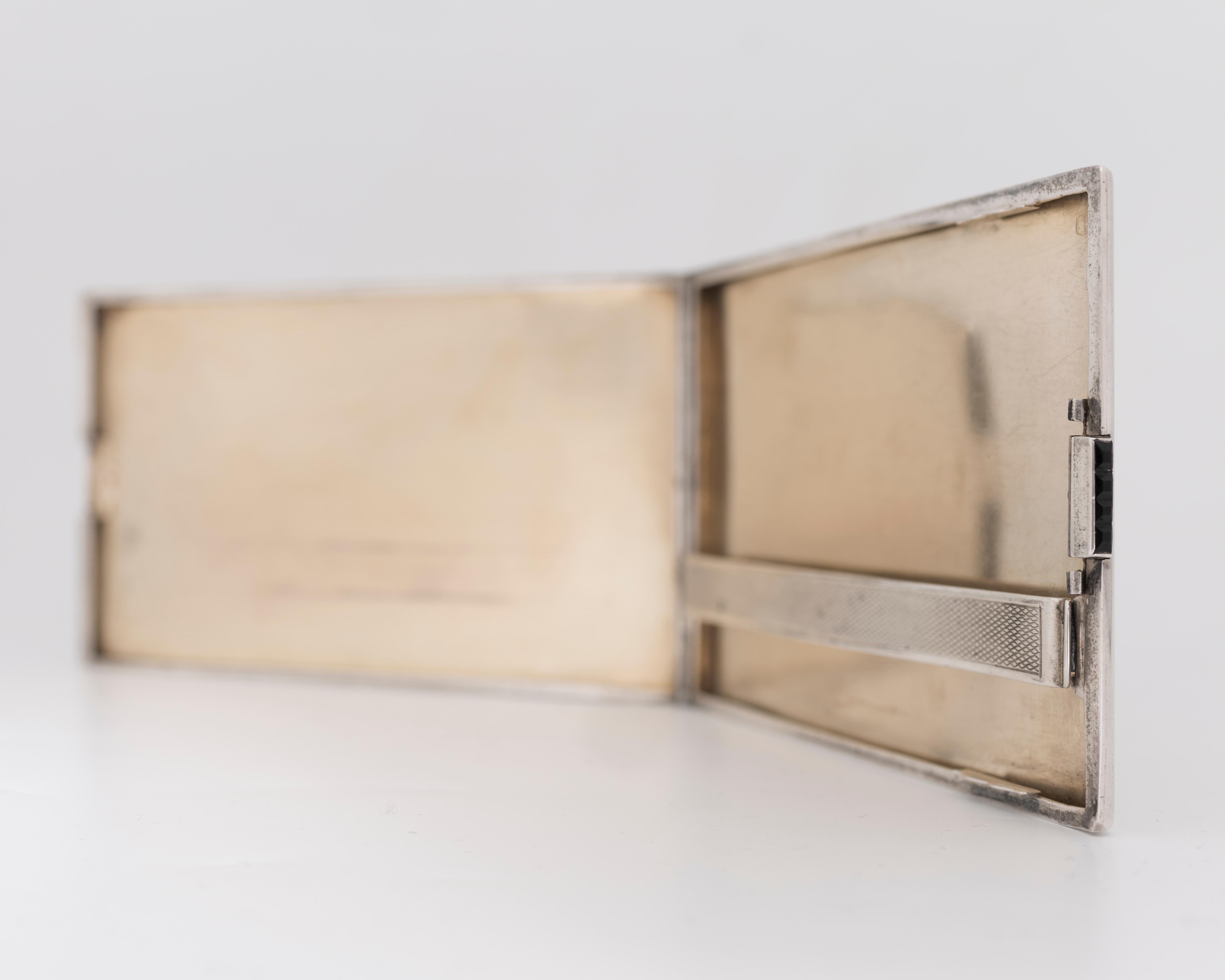 Cartier, Art Deco Silver and Onyx Cigarette Case, circa 1925 at 1stDibs ...