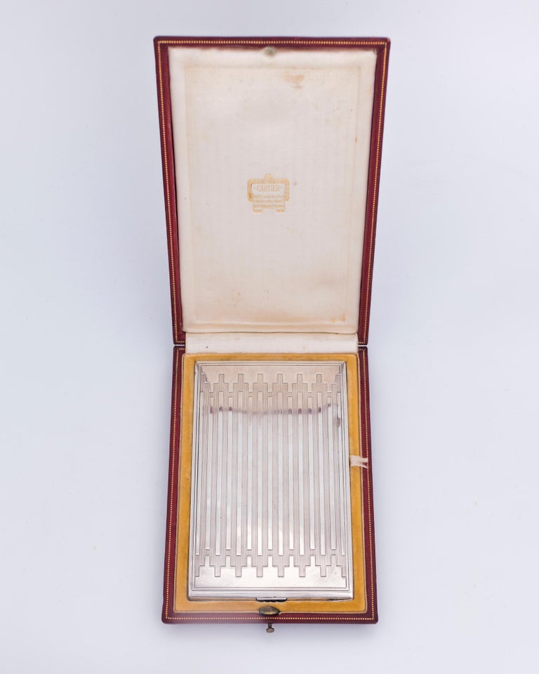 Cartier, Art Deco Silver and Onyx Cigarette Case, circa 1925 at 1stDibs ...