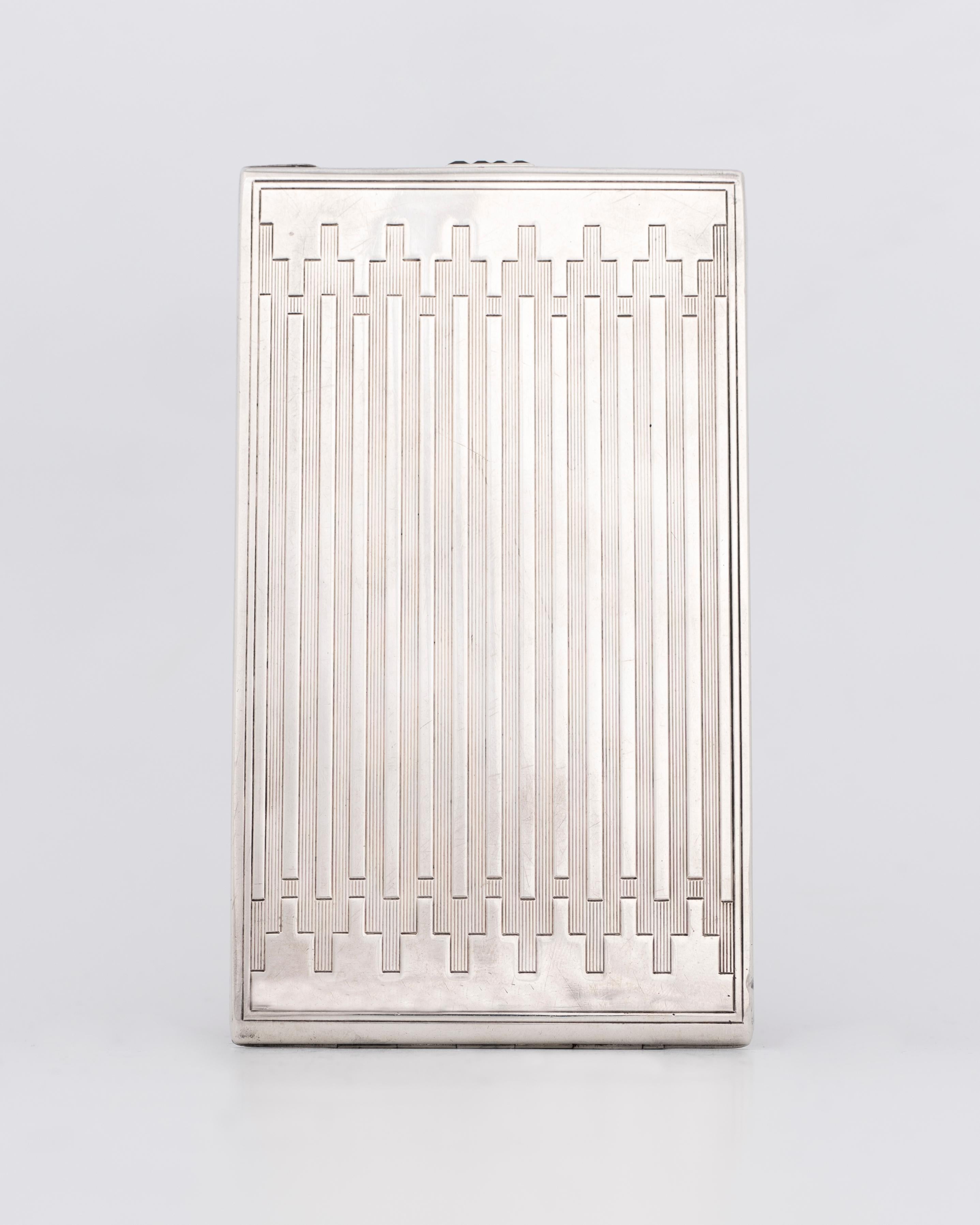 Cartier, Art Deco Silver and Onyx Cigarette Case, circa 1925 at 1stDibs ...