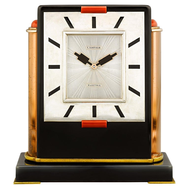 Cartier Art Deco Table Clock For Sale at 1stDibs