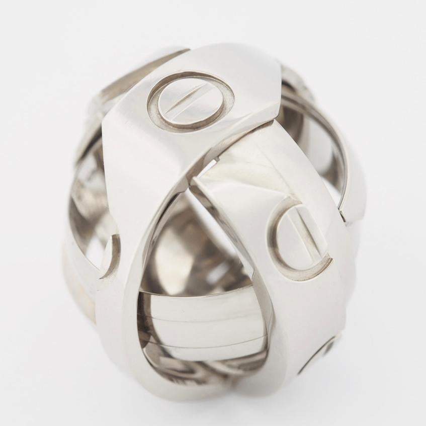 Cartier Astro Love Ring White Gold 50 US 5.25 1999 Limited Edition at ...