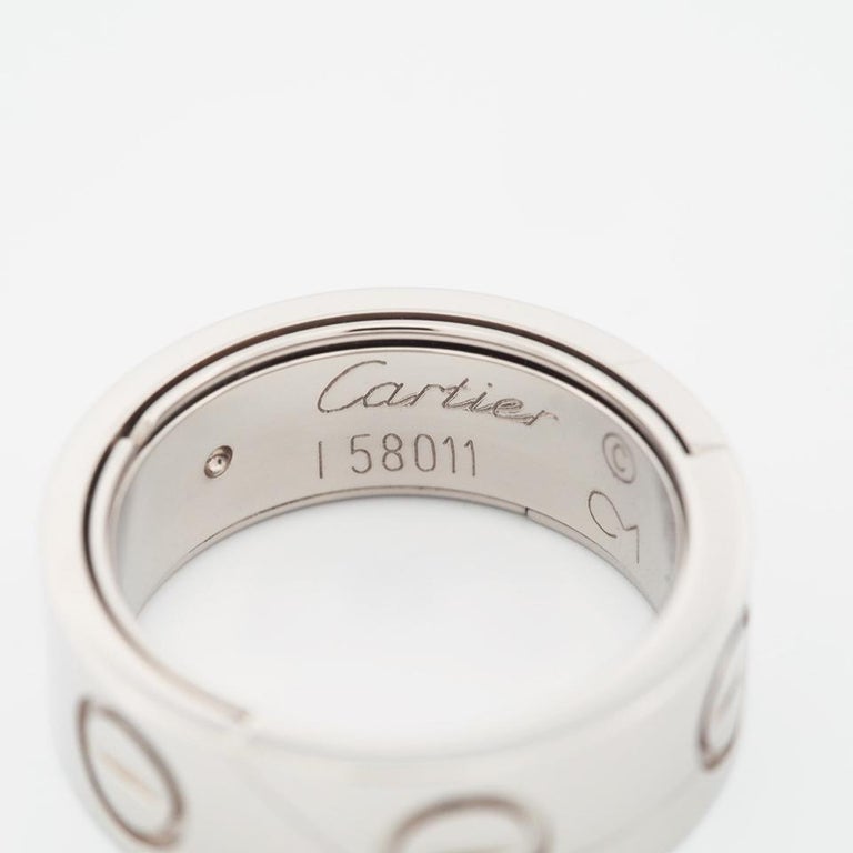 Cartier Astro Love Ring White Gold 50 US 5.25 1999 Limited Edition at ...