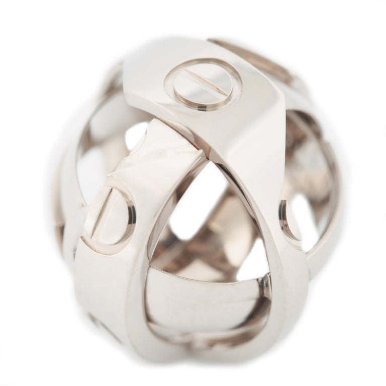 Cartier Astro Love Ring White Gold 52 US 6.0 1999 Limited Edition at ...