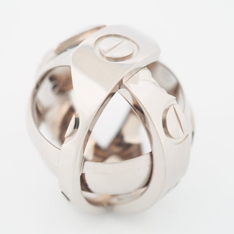 Cartier Astro Love Ring White Gold 52 US 6.0 1999 Limited Edition at ...