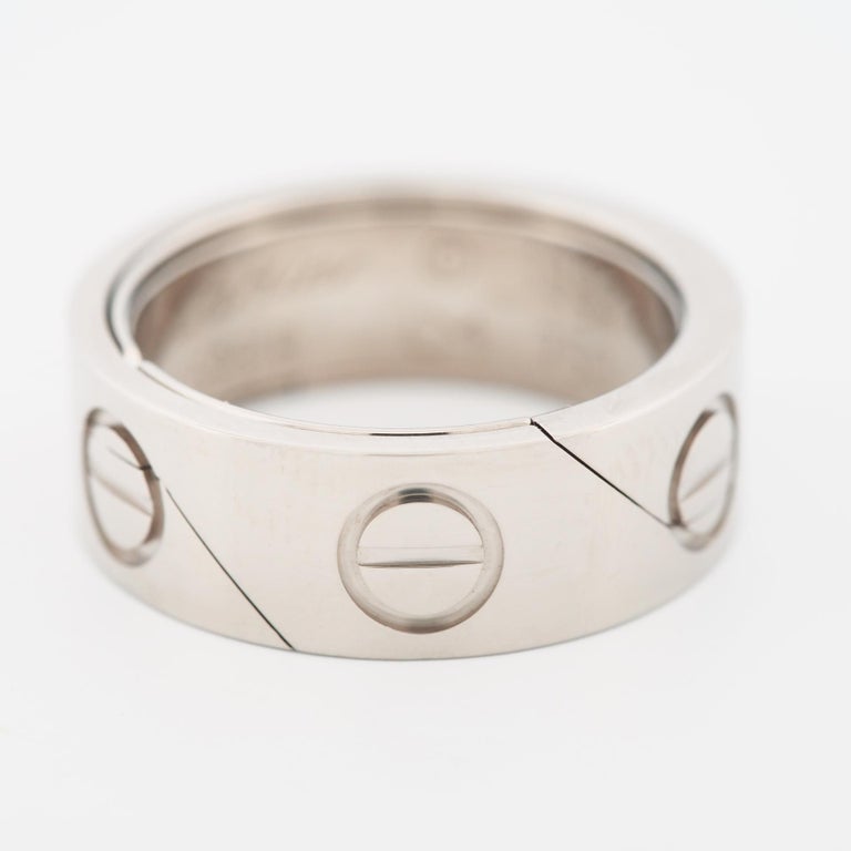 Cartier Astro Love Ring White Gold 52 US 6.0 1999 Limited Edition at ...