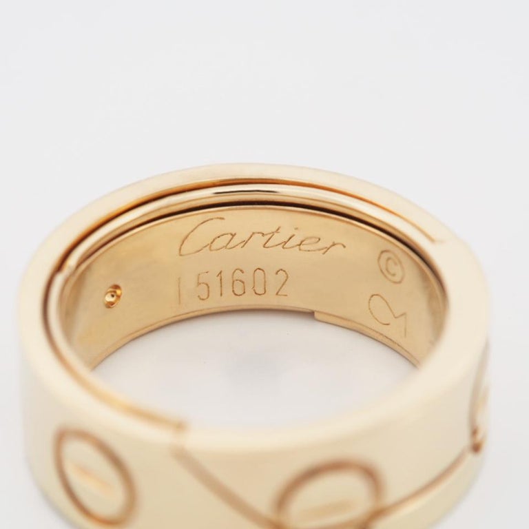 Cartier Astro Love Ring Yellow Gold 51 US 5.5 1999 Limited Edition at ...