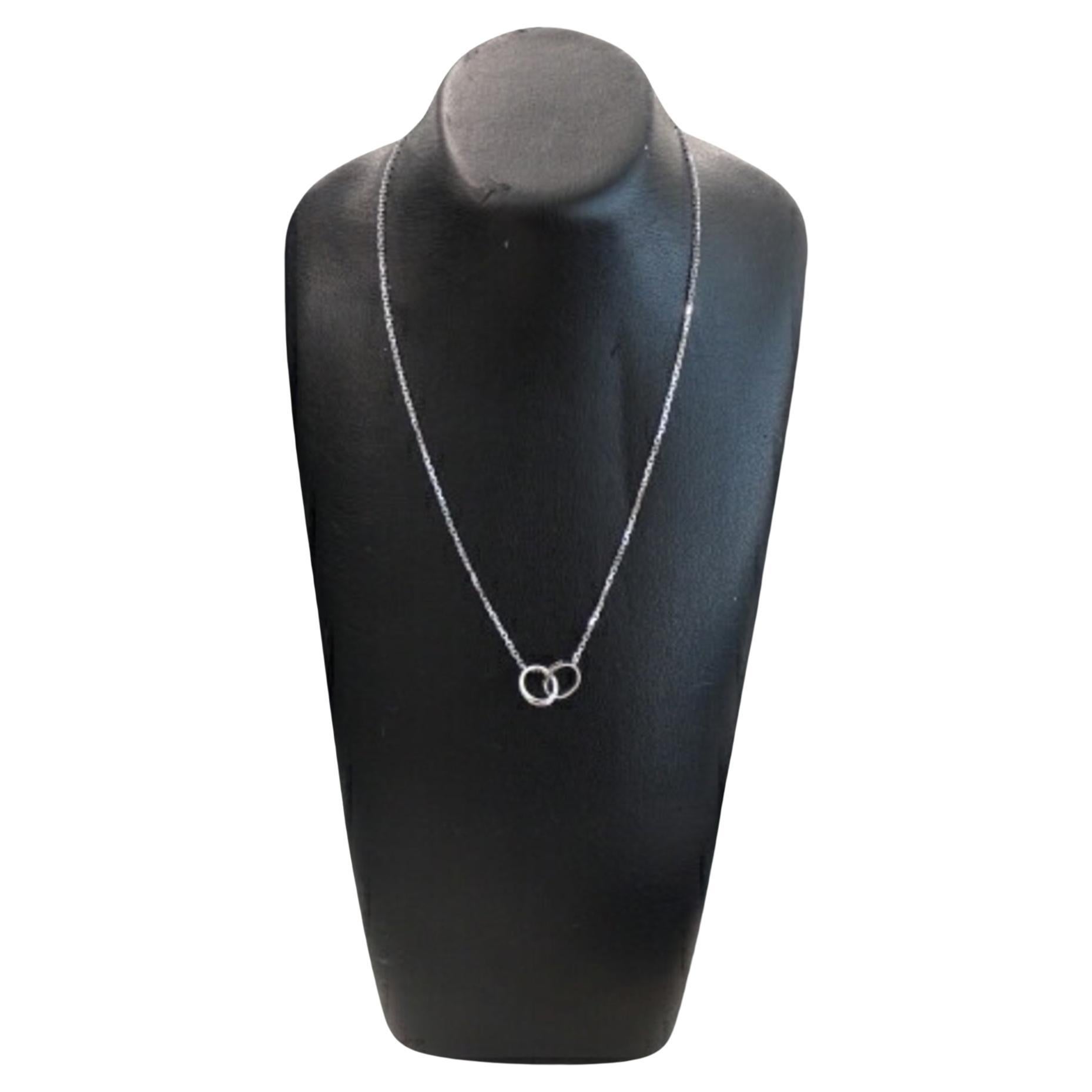 Cartier Baby Love Diamond Necklace in White Gold For Sale at 1stDibs