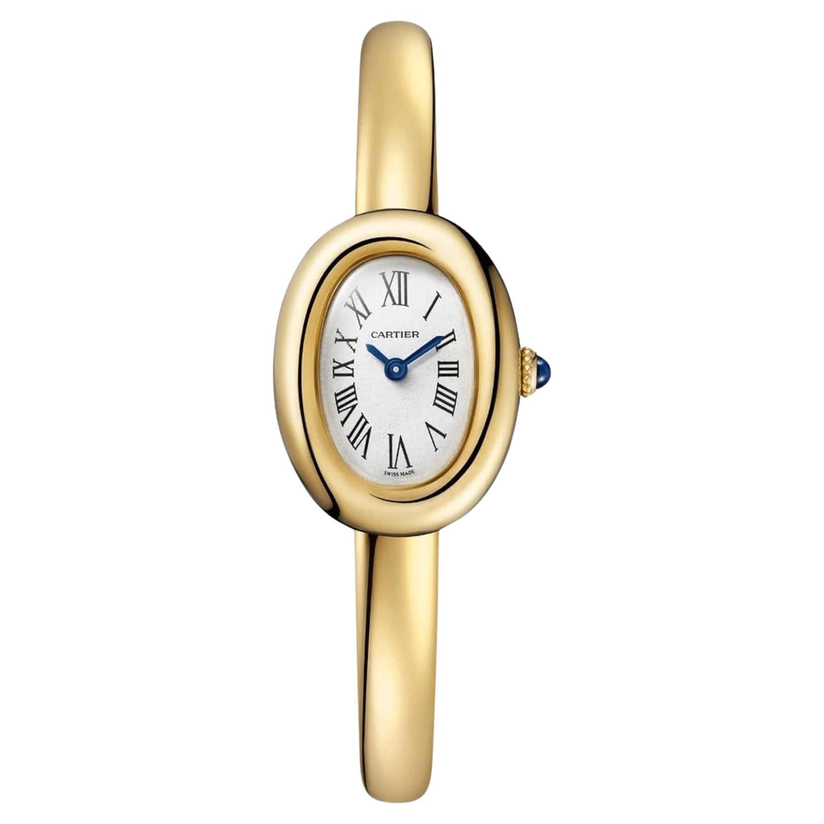 Cartier Baignoire 18K Yellow Gold Watch WGBA0050 Size 17 For Sale at ...
